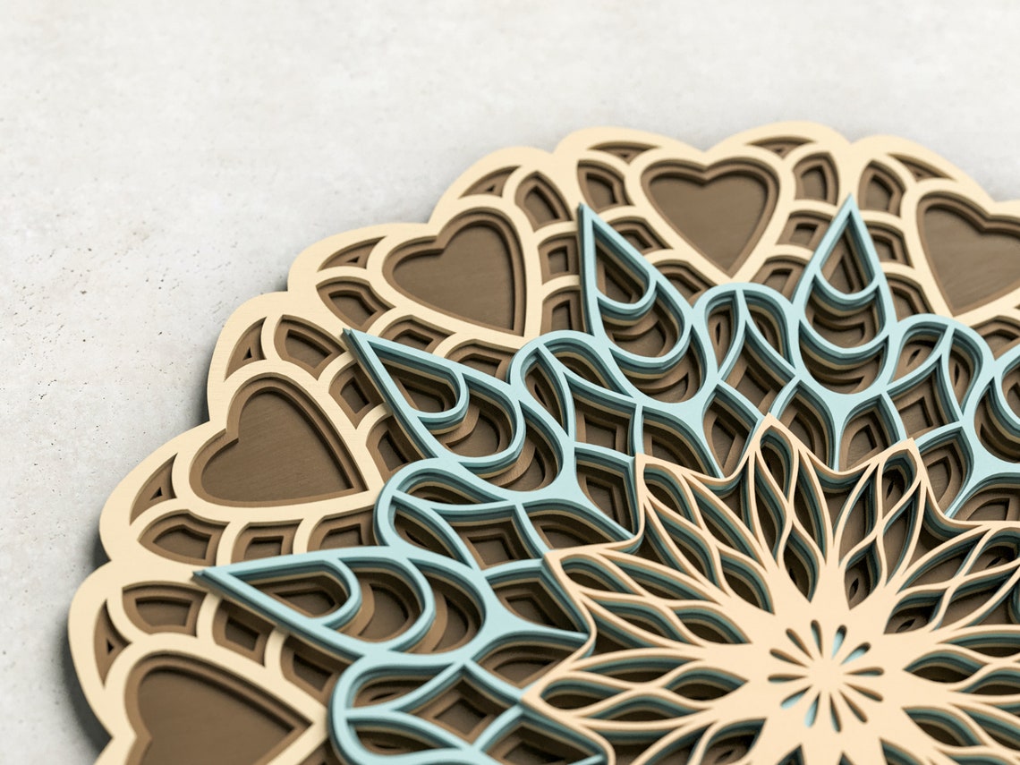Mandala SVG DXF File for Laser Cut and CNC Router Laser Cut - Etsy