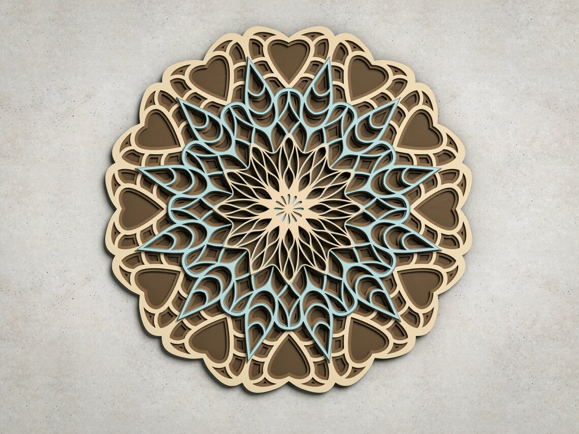 Mandala SVG DXF File for Laser Cut and CNC Router Laser Cut - Etsy