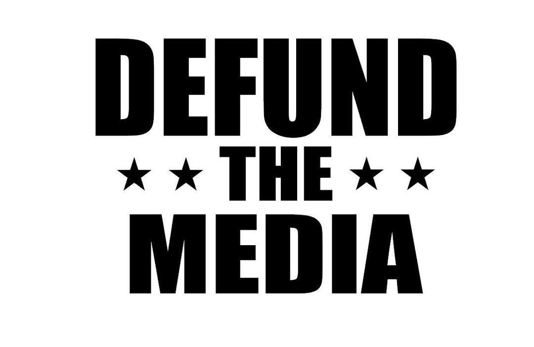 DEFUND the Media Vinyl Decal Bumper Window Sticker - Etsy