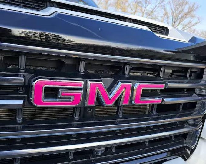 PRECUT GMC Sierra Gel Coated (domed) Patriotic Flag Emblem Overlay ...