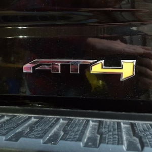 Sierra AT4 "4" Badge Emblem Inlay DECALS Compatible With GMC Sierra - Etsy