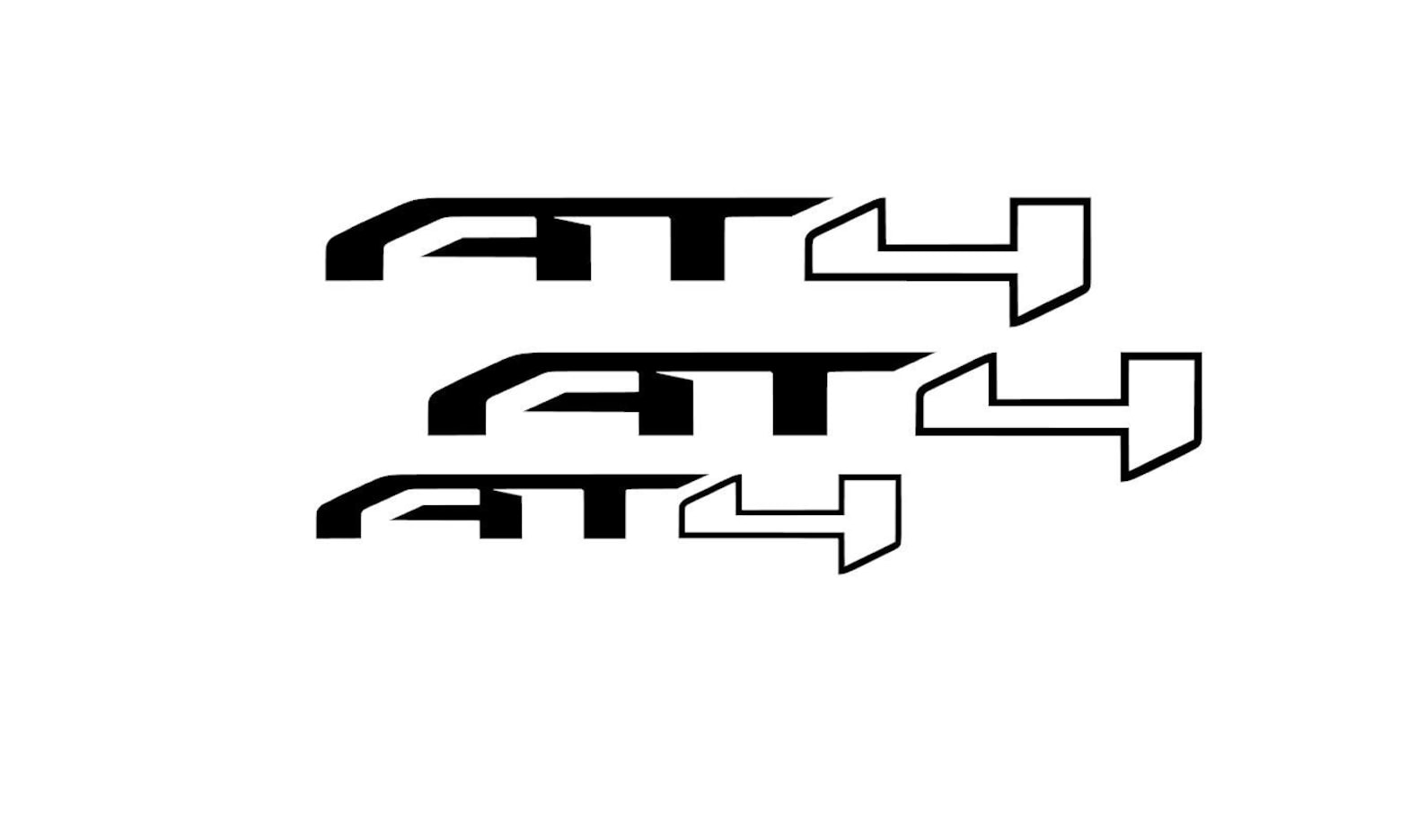 GMC SIERRA AT4 Badge Emblem Overlay Decal Sticker Set | Etsy