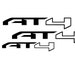 Sierra AT4 Badge Emblem Overlay DECALS Compatible With GMC Sierra - Etsy