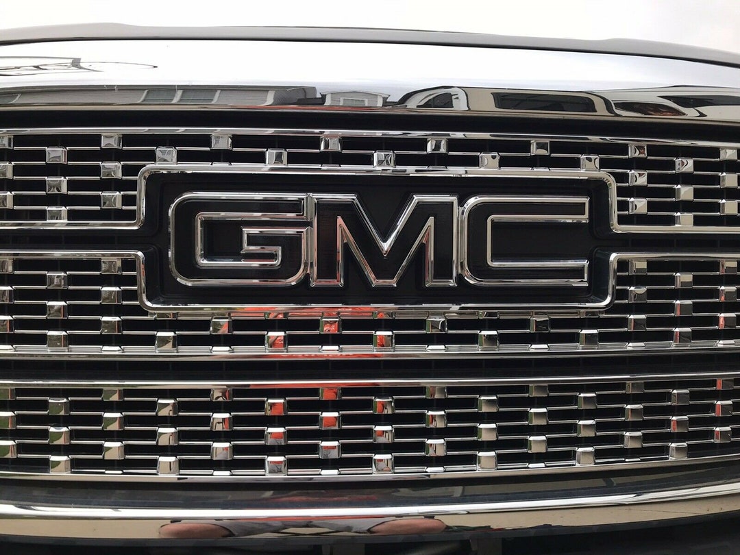 Sierra Precut Emblem Overlay DECALS Compatible With GMC Sierra | Gloss ...