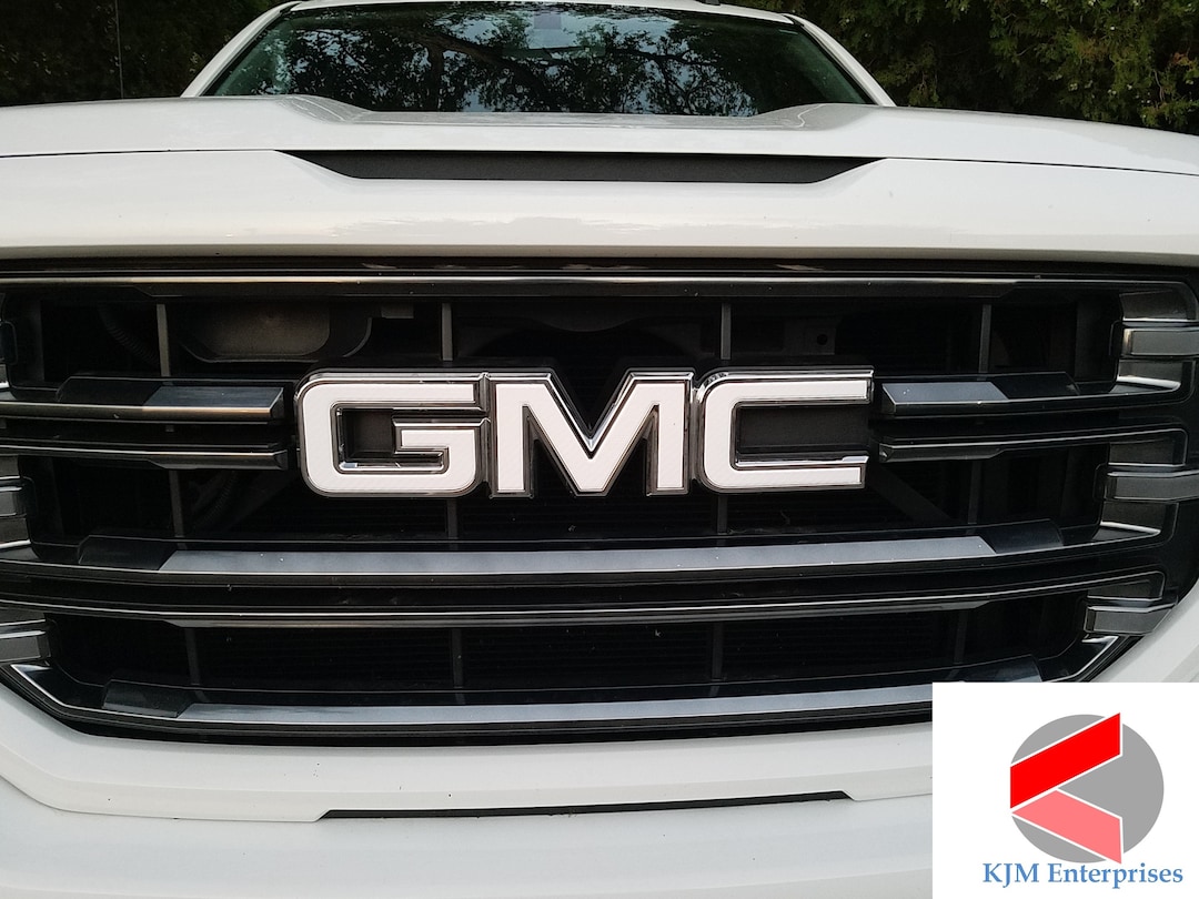 Sierra Precut Emblem Overlay DECALS Compatible With GMC Sierra | Gloss ...