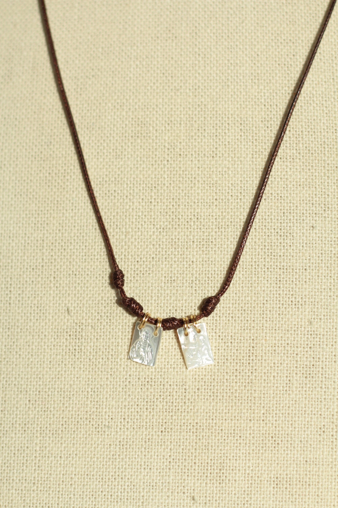 Brown Leather Small Scapular - Etsy