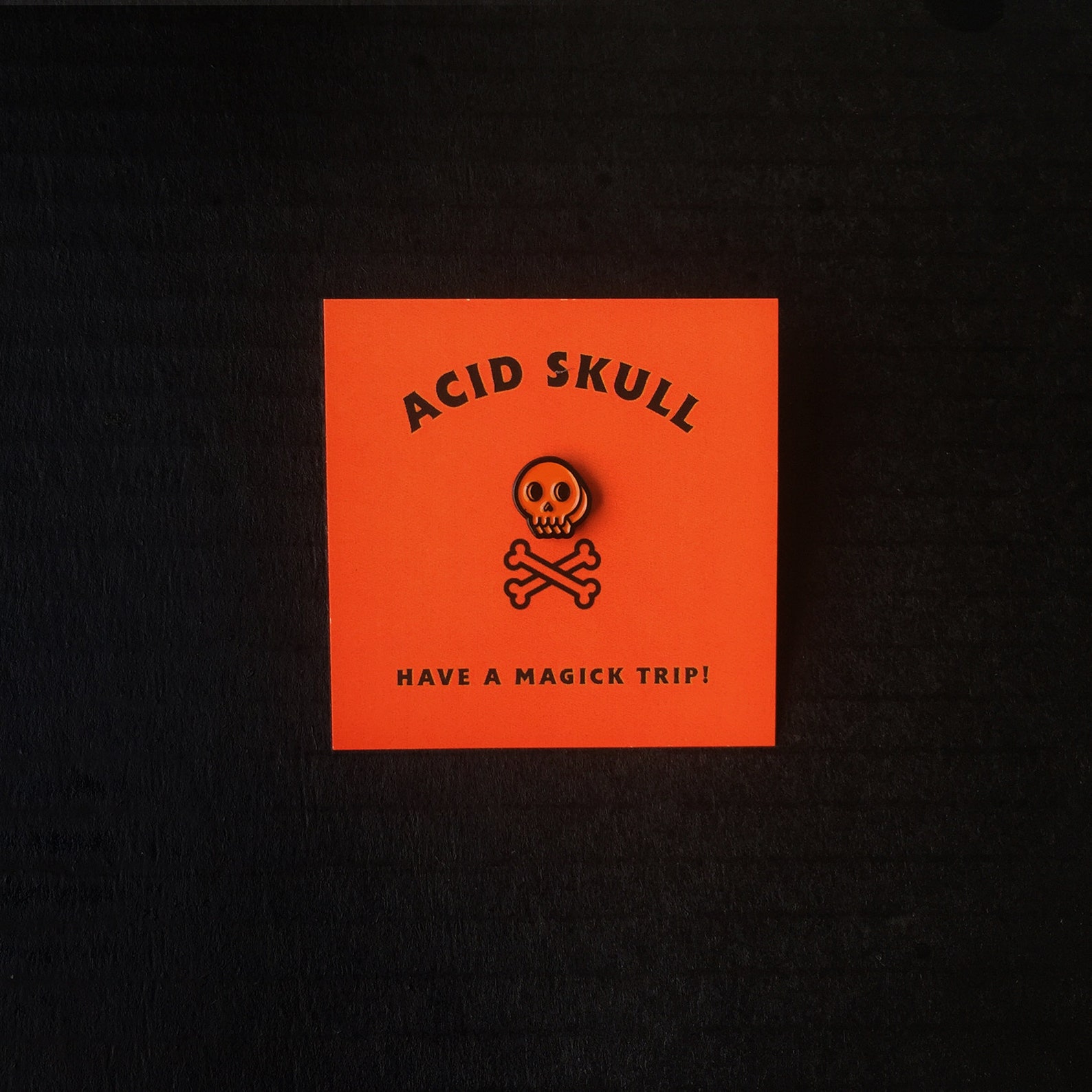 Acid Skull Enamel Pin | Etsy