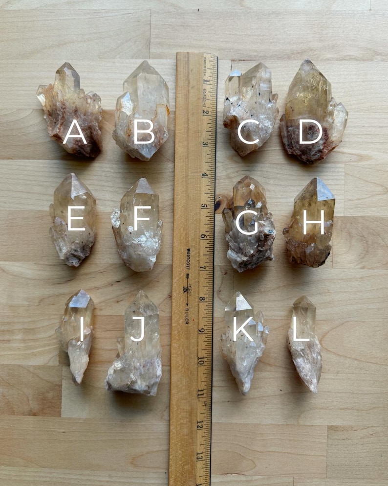 Kundalini Congo Citrine Points and Clusters : Raw Natural Citrine ...