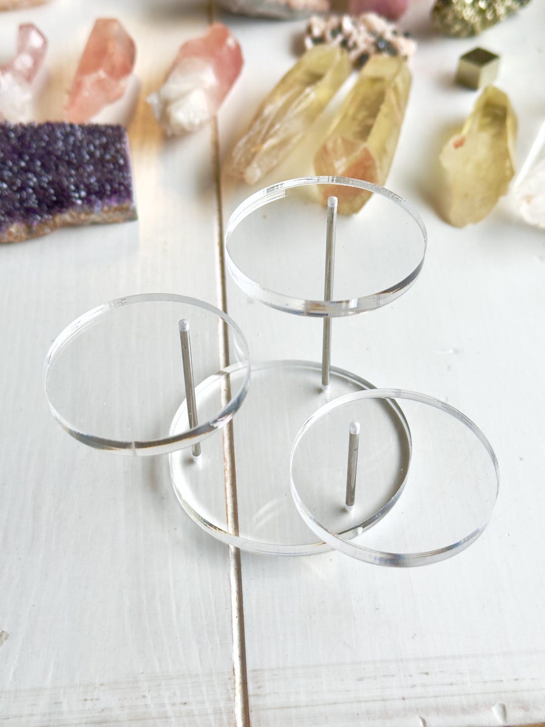 Acrylic Tri-level Display Stand – Specimen & Ring Holder - Etsy