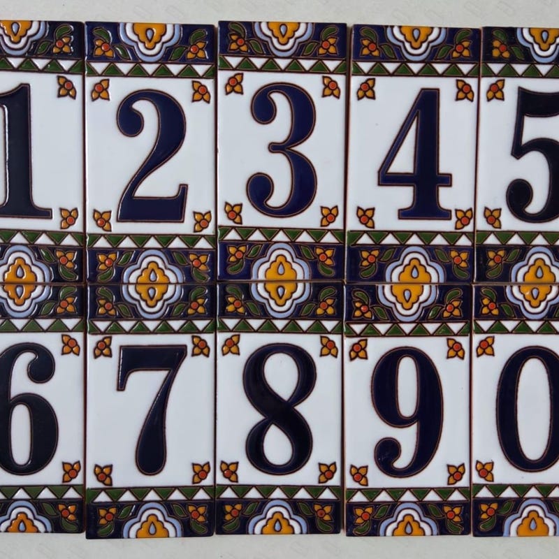 Tile House Numbers - Etsy