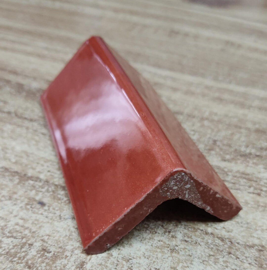 1 V Cap Tile 2x2x4 Inch Mexican Ceramic Hand Made Tiles #S010 - Etsy