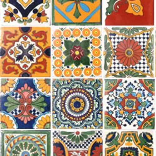 40 Tiles 6x6 Inches Assorted Mexican Ceramic Hand Made - Etsy
