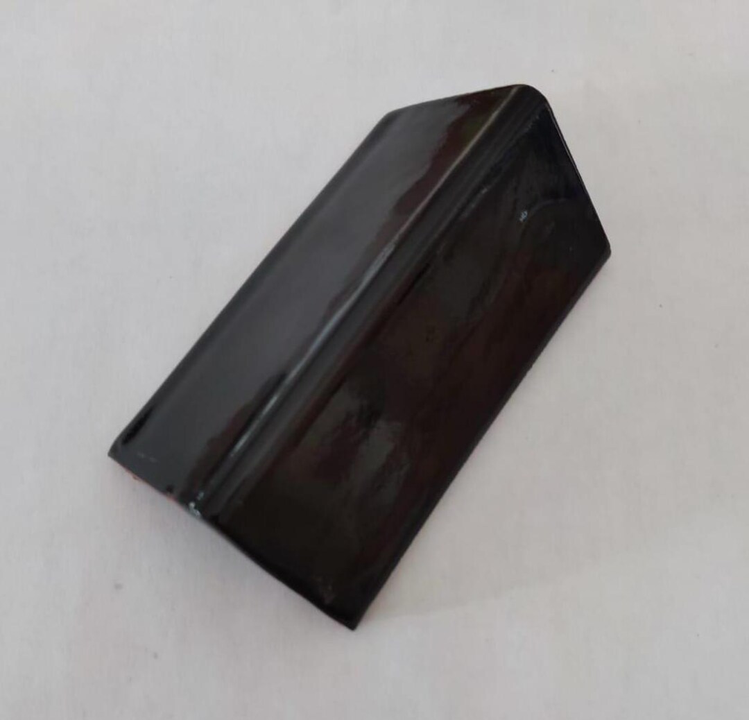 Special Sale 5 Black V Cap Tile 2x2x4 Inch Mexican Ceramic Hand Made ...