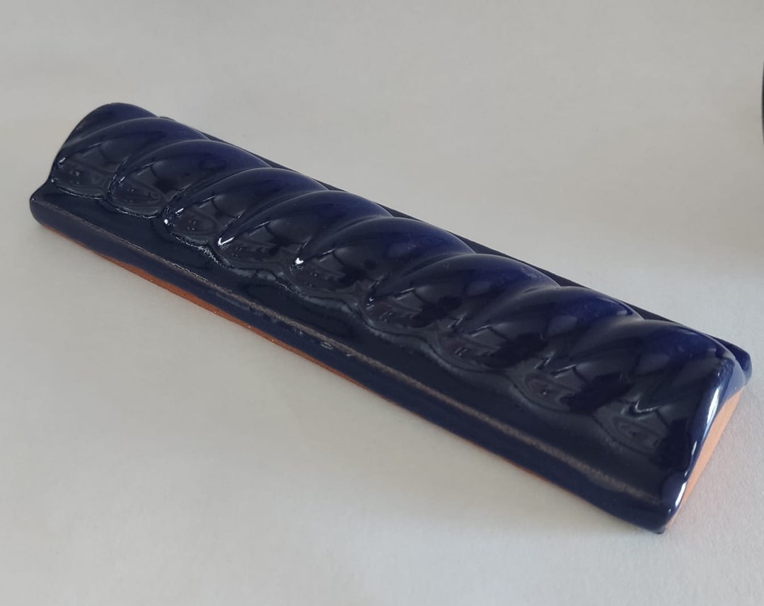 1 Rope Trim Tile "6 X 1 3/4 Inches, Mexican Ceramic Handmade Tiles # ...