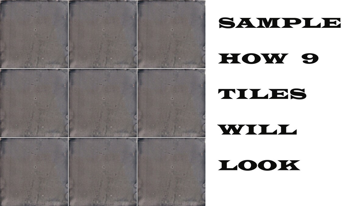 S#018)) Mexican Ceramic 4x4 Inch Hand Made Tile Washed Gray - Etsy