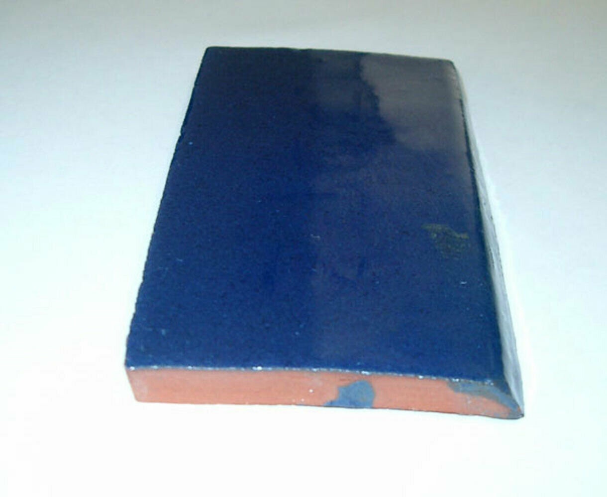 Mexican Talavera Tiles Mexican Talavera Cobalt Blue V-Cap Trim Tile ...