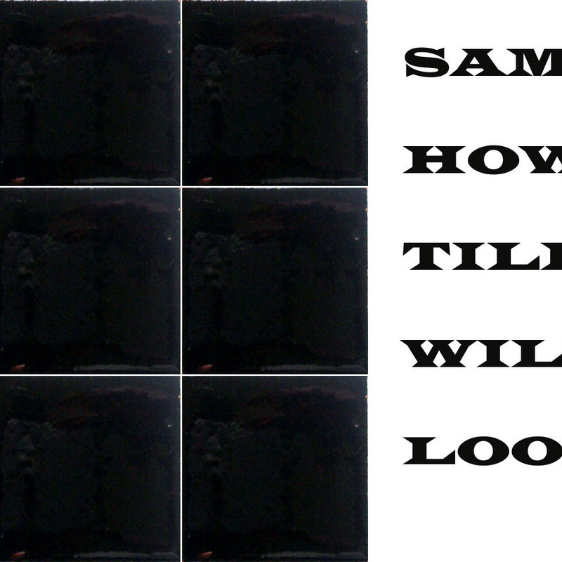 Mexican Tile 4x4 Black - Etsy