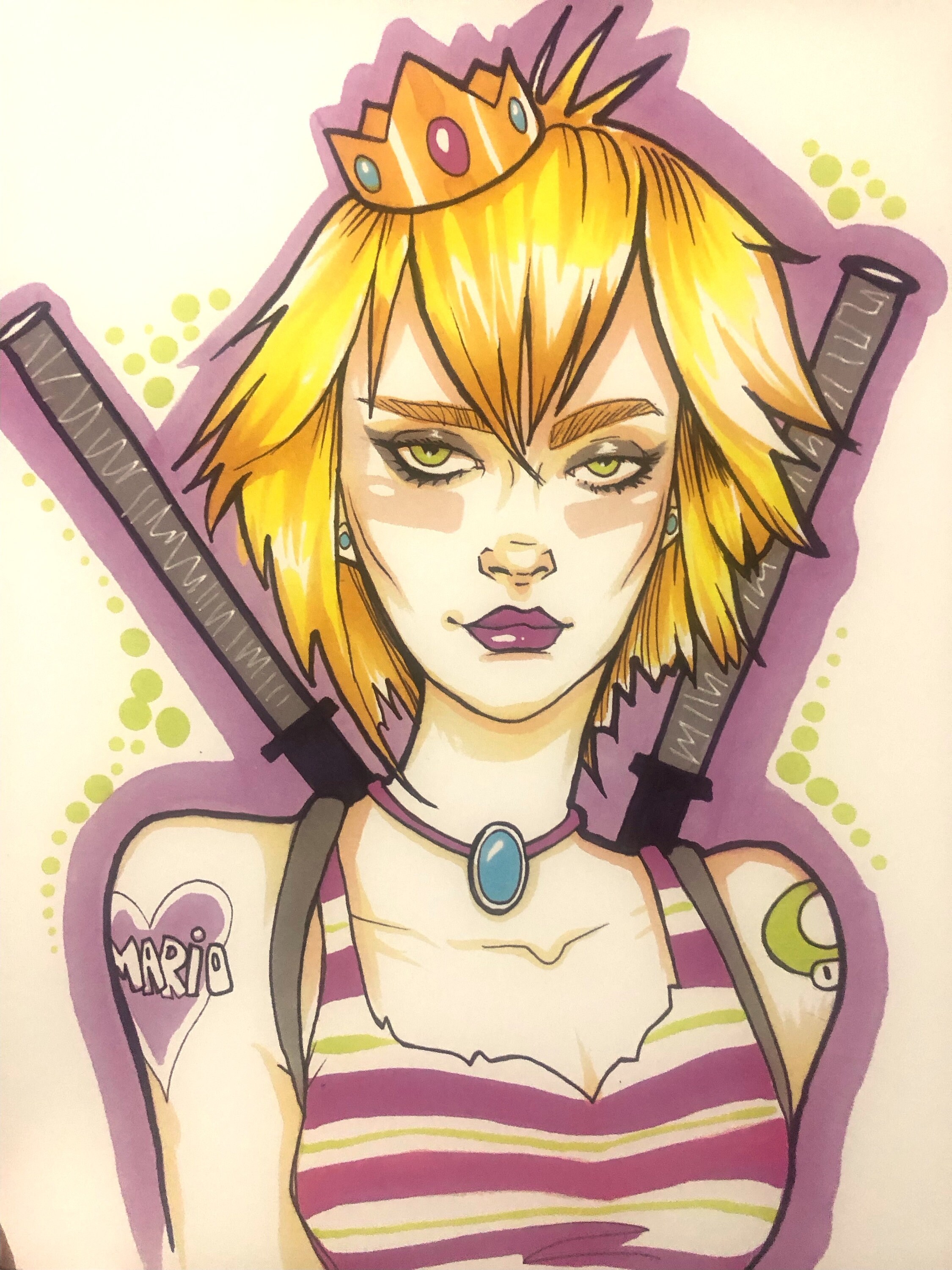 Princess Peach Art Print - Etsy