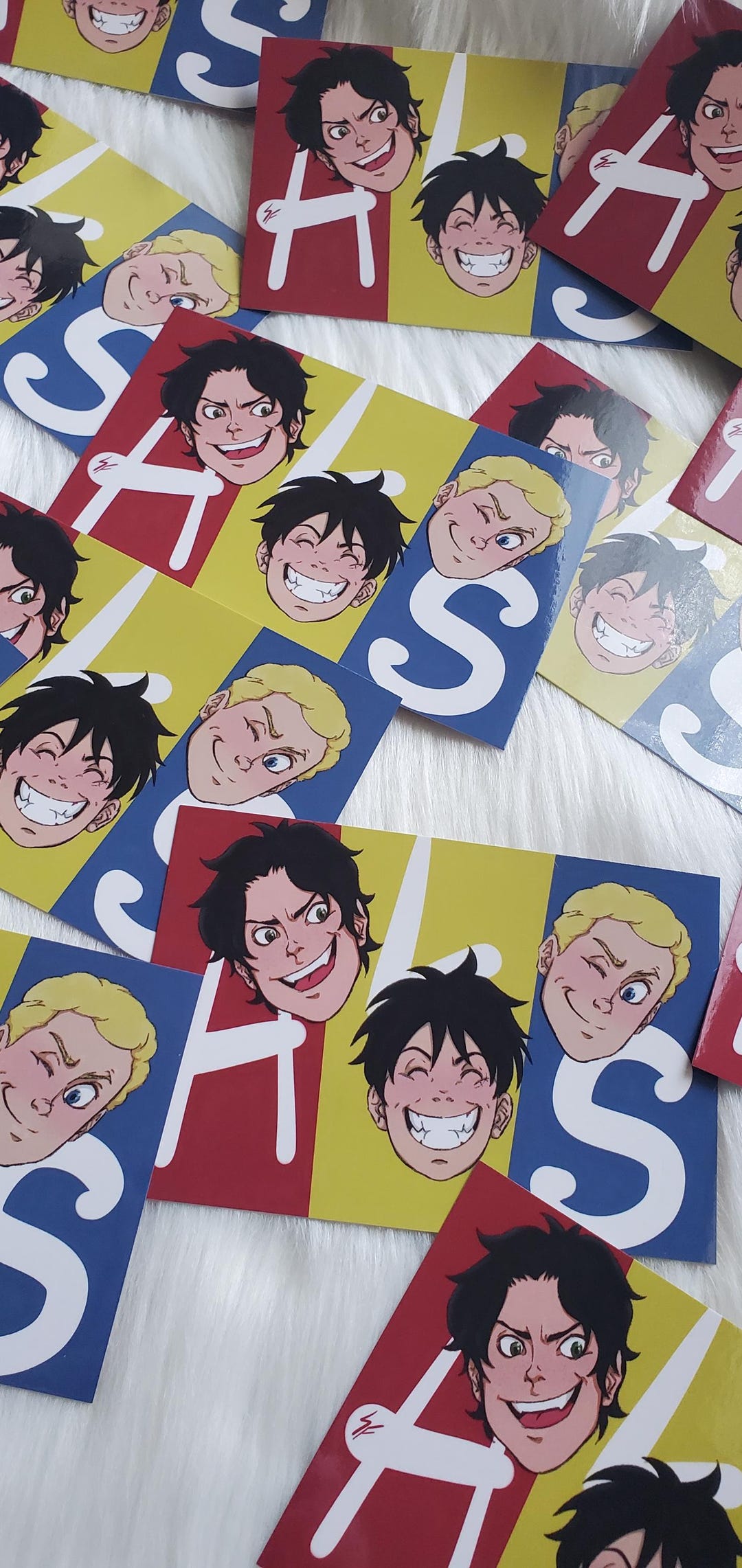 Portgas D Ace Sabo Luffy Brothers Pirate Anime Art Print - Etsy