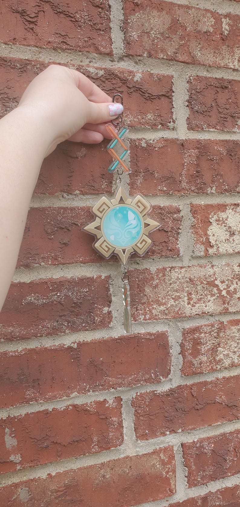 Genshin Impact Diluc Ifa Vision Cosplay Keychain Key Chain Monstadt ...