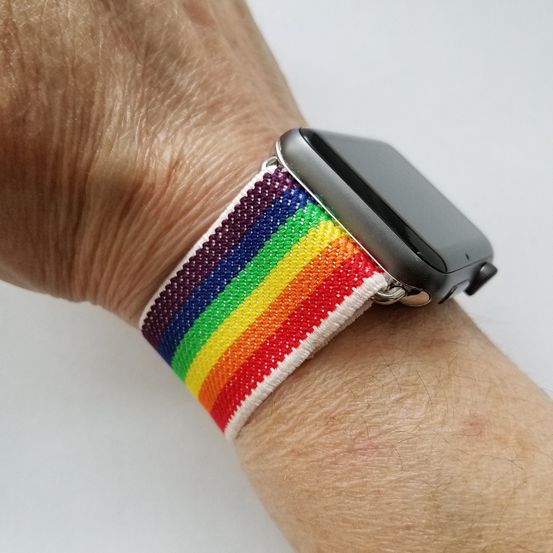 Rainbow Watch Band Apple Watch Band Iwatch Band Pride - Etsy