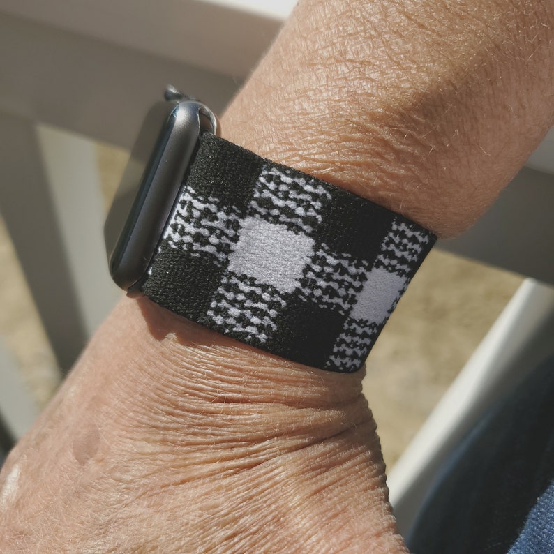 Buffalo Plaid Elastic Watch Band Apple Watch Band Apple - Etsy