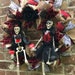ONLY 1 Dancing Flapper Skeleton Halloween Wreath, Red and Black Skelton ...