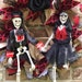 ONLY 1 Dancing Flapper Skeleton Halloween Wreath, Red and Black Skelton ...