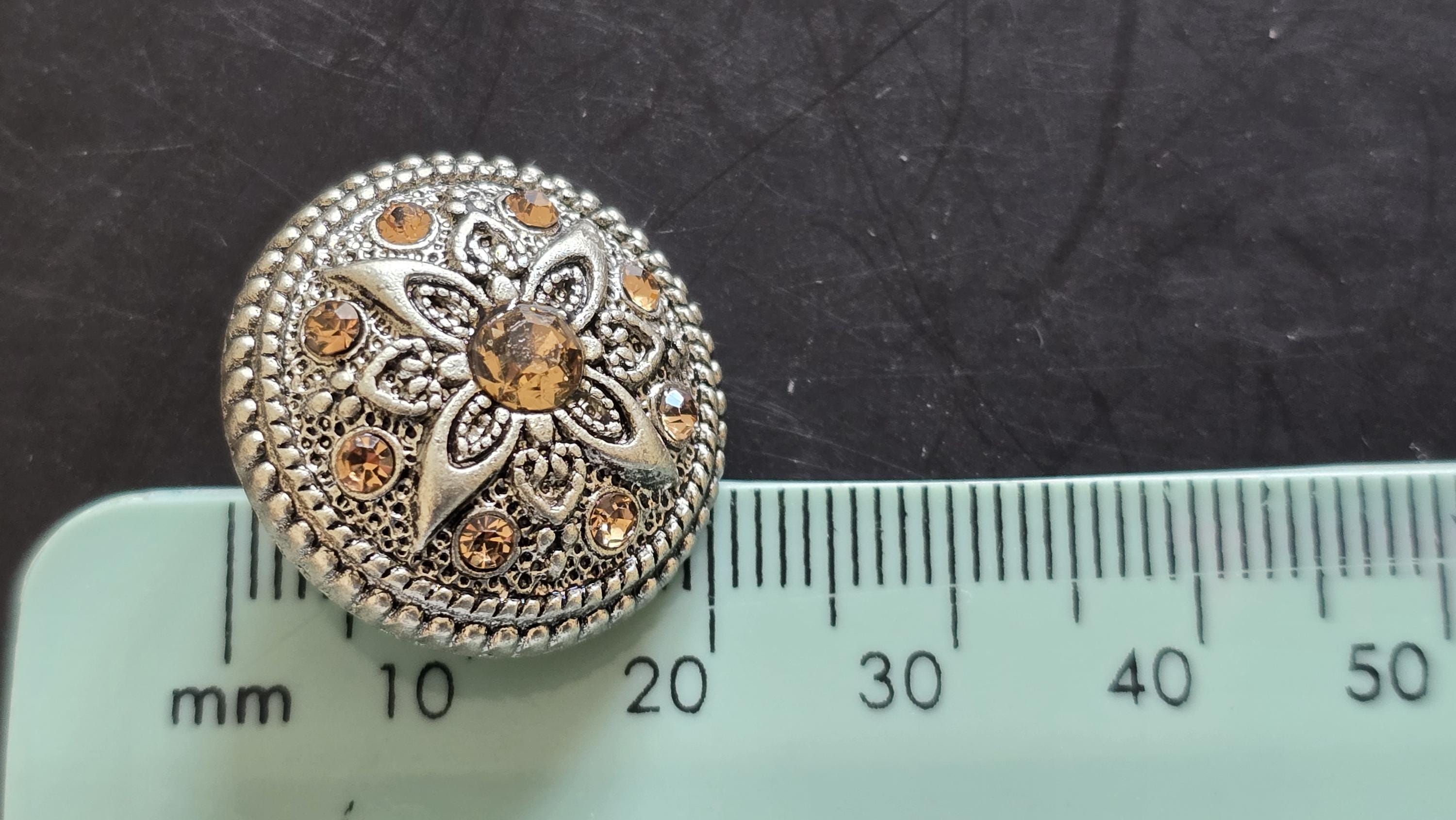 Cloak Clasp,cloak Fastener, Antique Silver and Amber Gemstone, 20mm ...