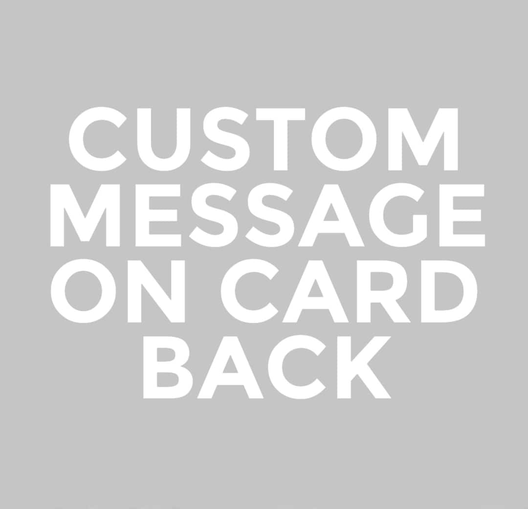 Custom Message Laser Etched on Back of Wood Card - Etsy