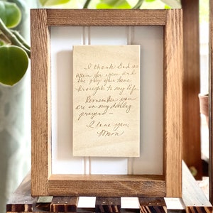 Custom Handwriting Sign, Wood Sign, Personalized Handwritten Gift, Gift ...