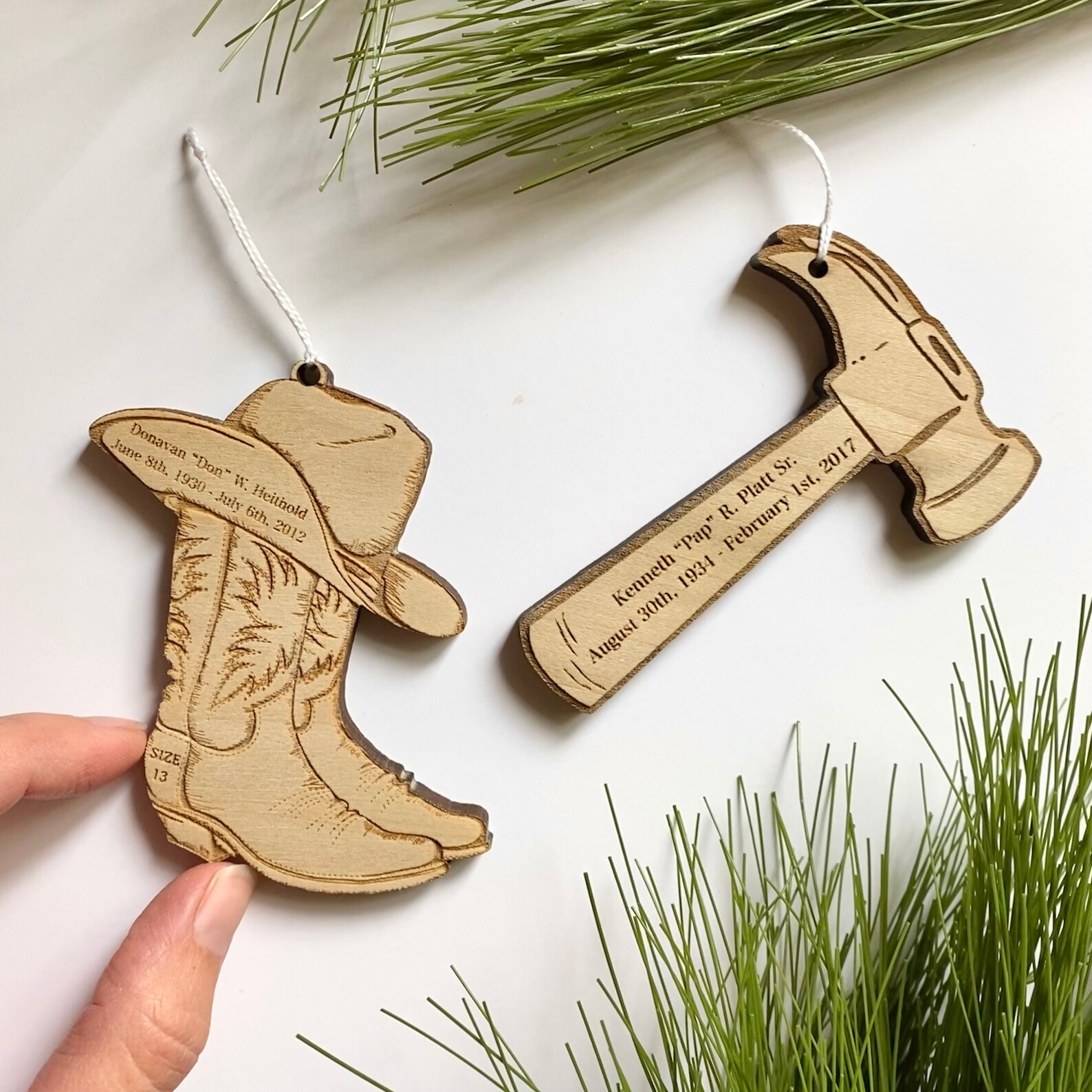 Custom in Memory Of Ornament Memorial Keepsake | Etsy