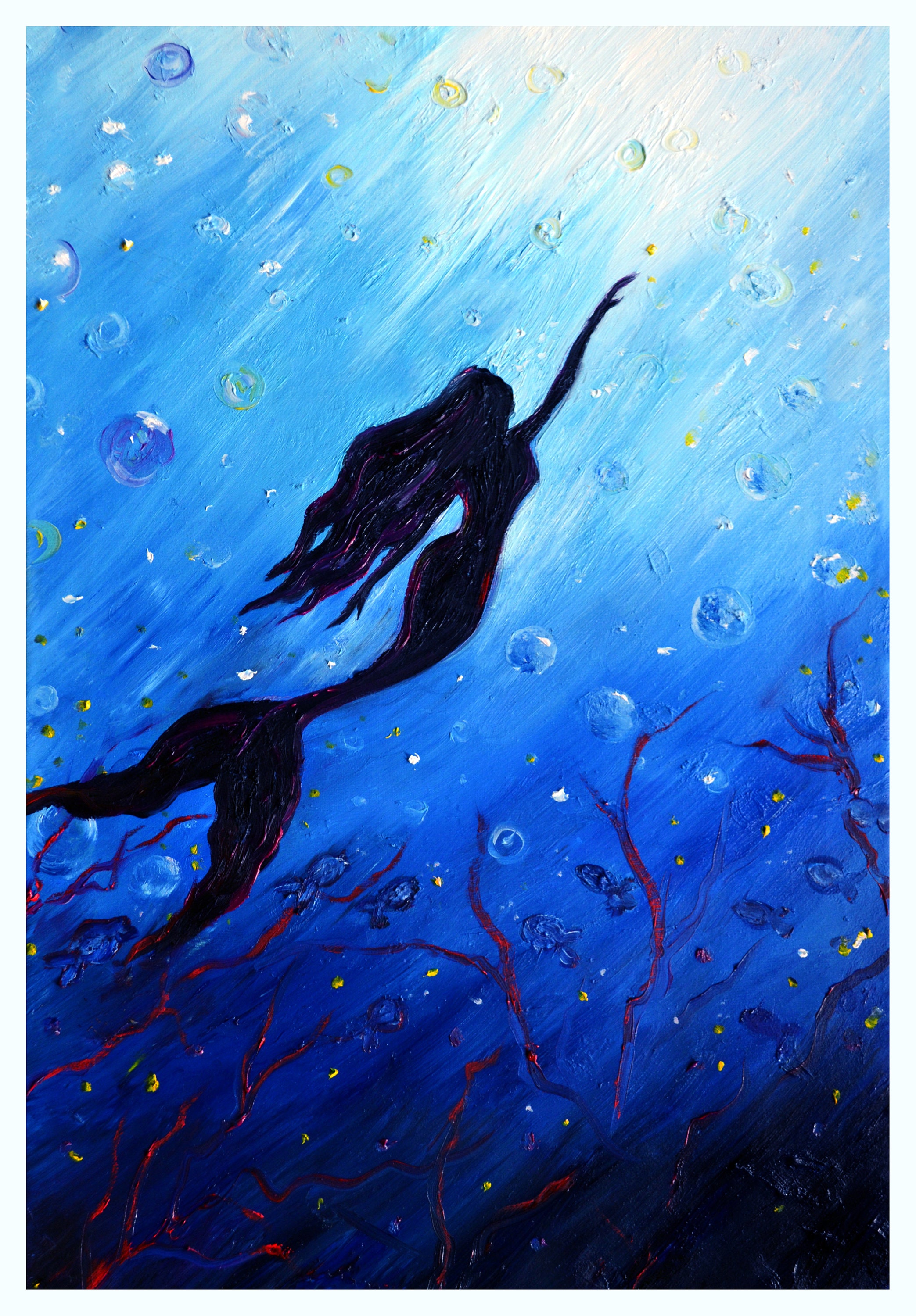 Abstract Mermaid Paintings