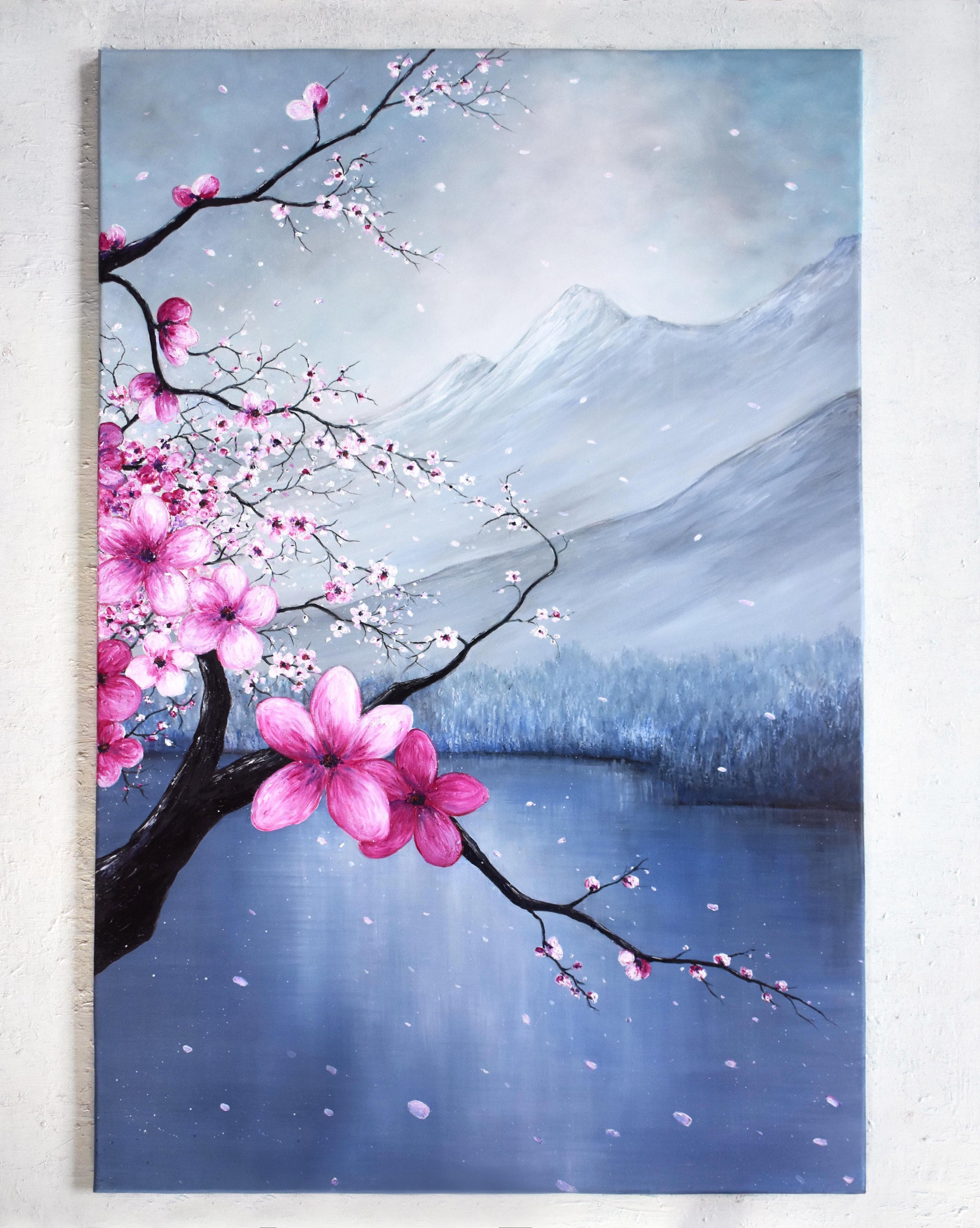 Cherry Blossom Oil Painting