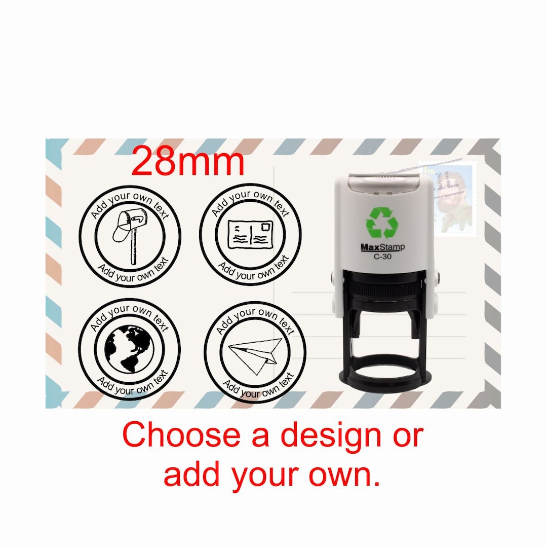 Personalised Postcard Stamp, Self Inking Stamp, Perfect for Postcards ...