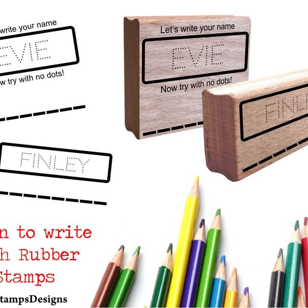 Kids Name Stamp - Etsy UK