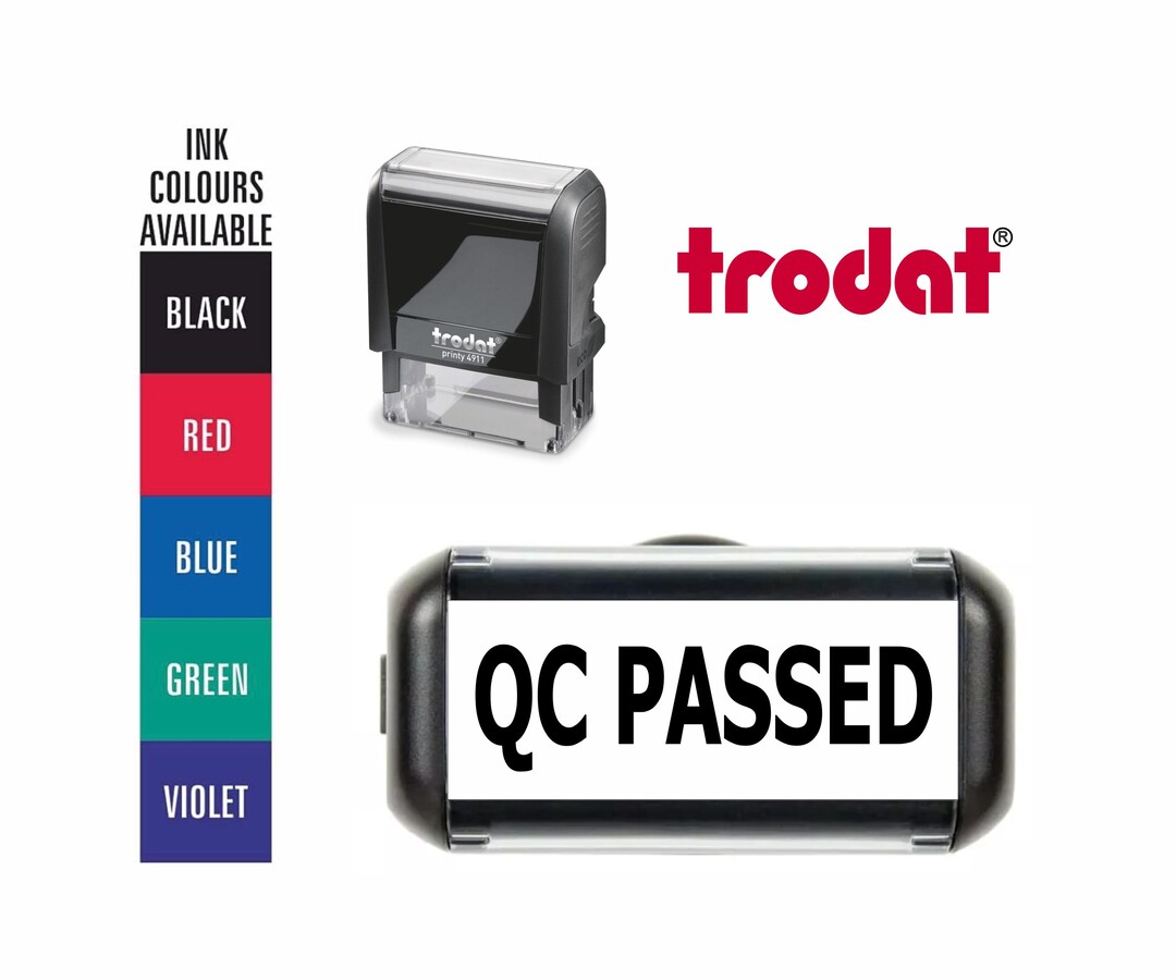 QC Passed Self Inking Rubber Stamp -trodat 4911 - 5 Ink Colours ...
