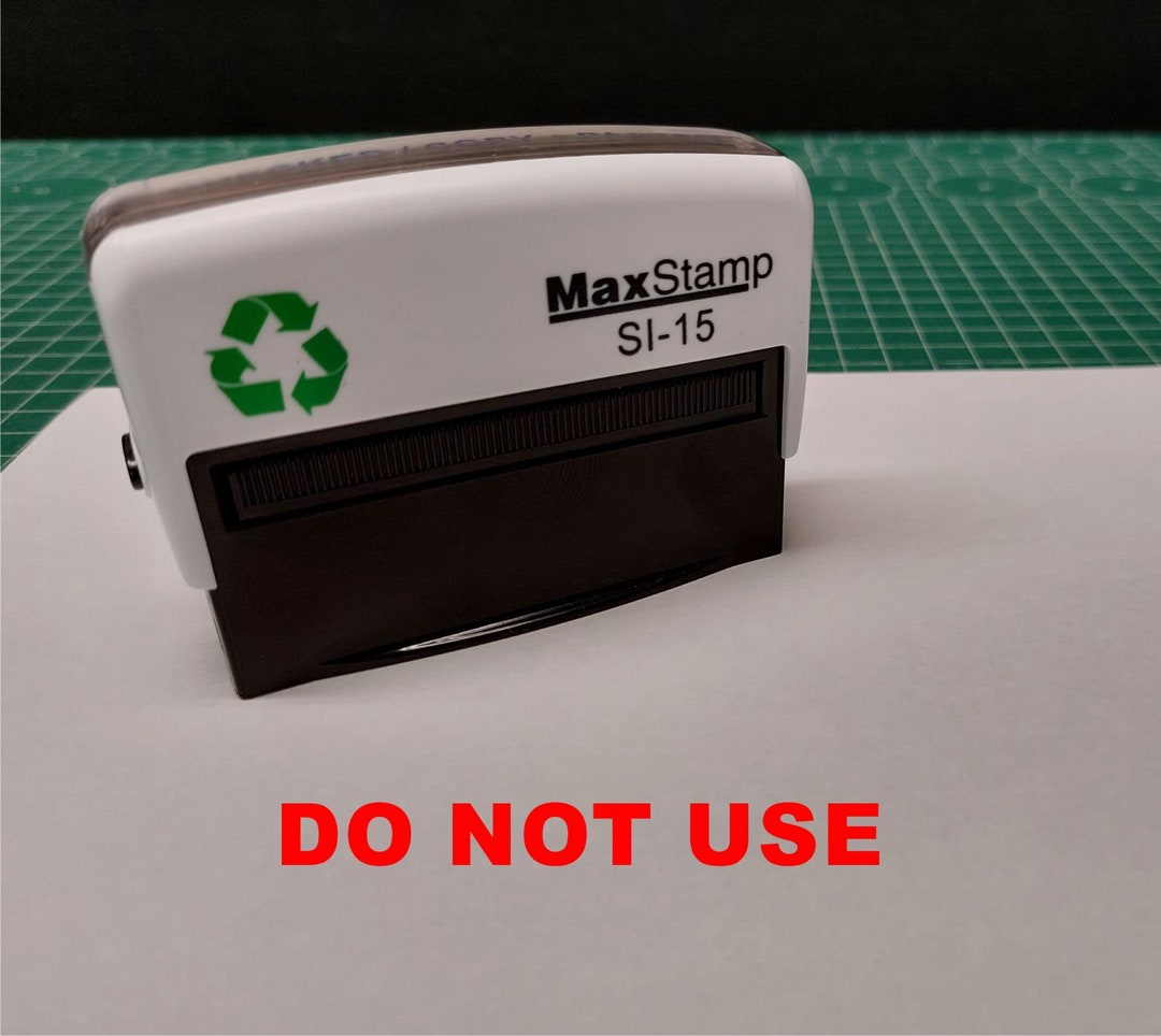 Do Not Use Stamp Self Inking Maxstamp 1.5 Available in 5 Colours - Etsy