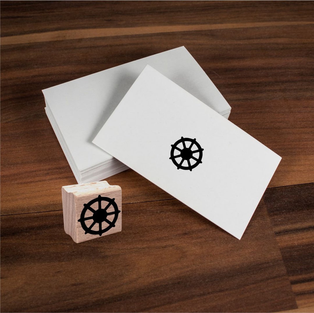 Buddhist Dharma Wheel Rubber Stamp Religious Symbol Stamp - Etsy
