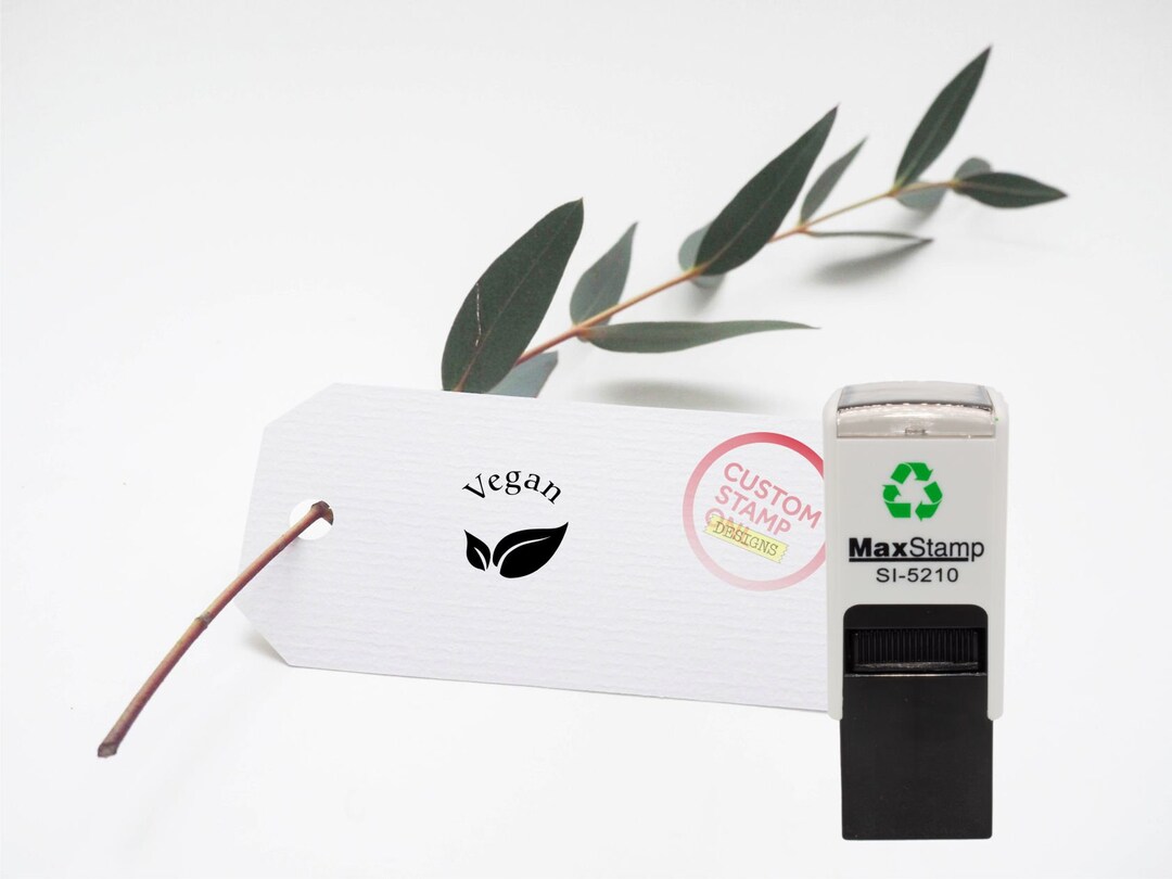 Wedding Menu Stamp Self Inking Vegan Design - Etsy UK