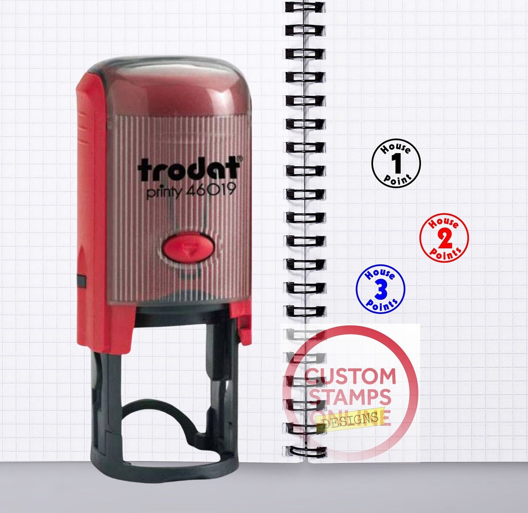 House Point Stamp. Self Inking Teacher Stamp for Schools. Personalised ...