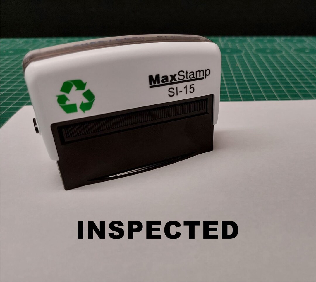 Inspected Stamp Self Inking Maxstamp 1.5 Available in 5 Colours - Etsy