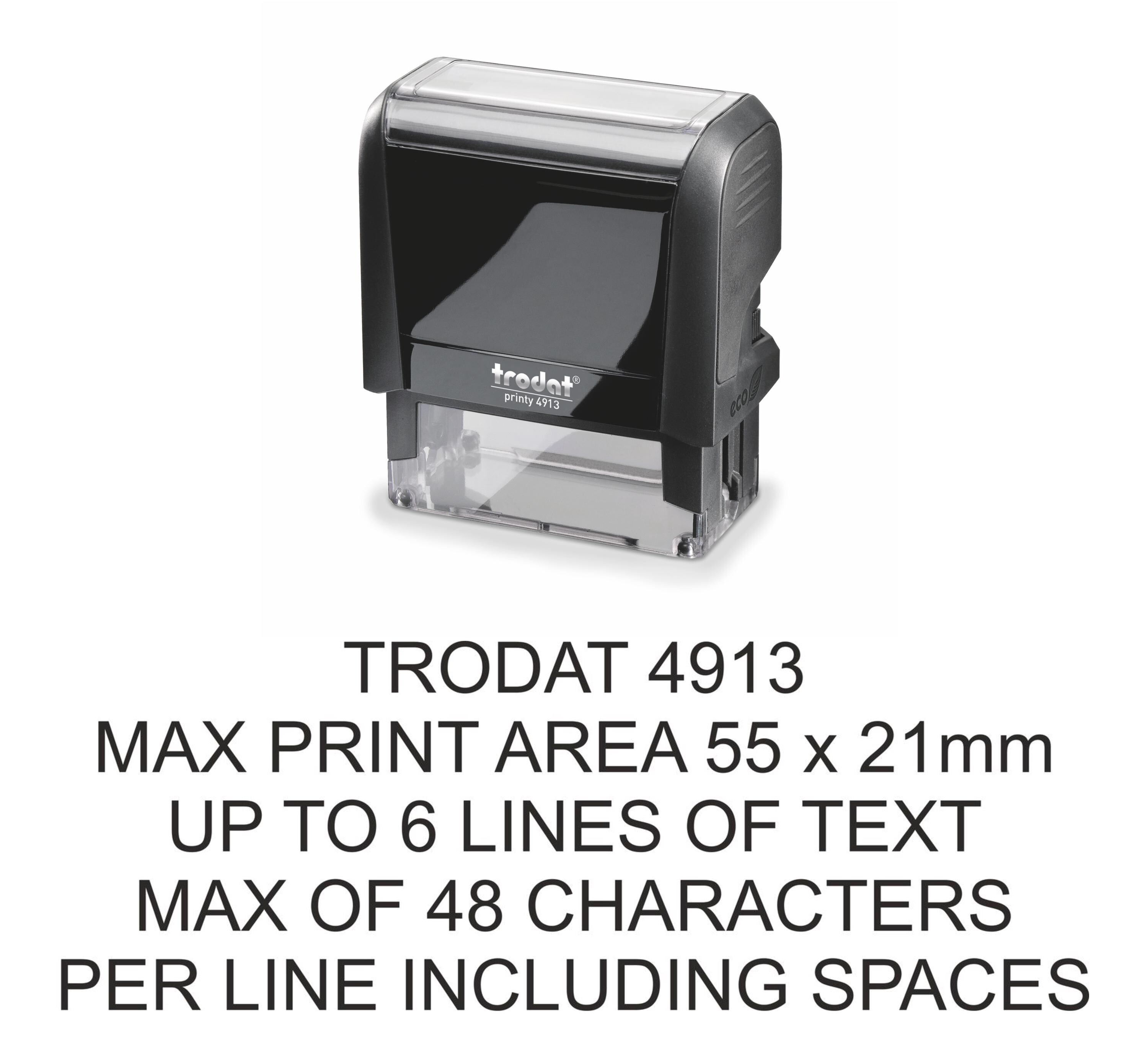 Custom Trodat Rectangular Self Inking Stamp (various Sizes ...