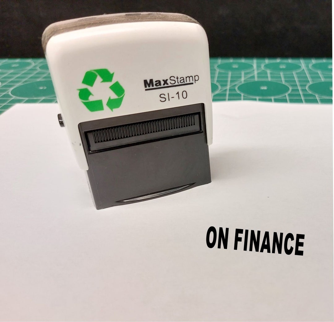 On Finance Stamp Self Inking Maxstamp 1 Available in 5 Colours - Etsy