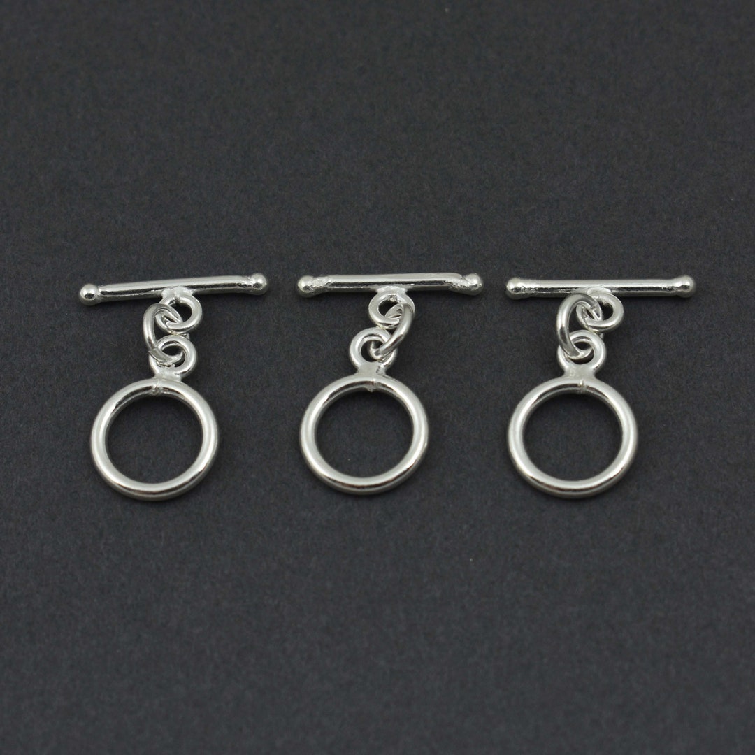 5 Pieces Fine Quality 925 Sterling Silver Toggle Findings, Jewelry ...