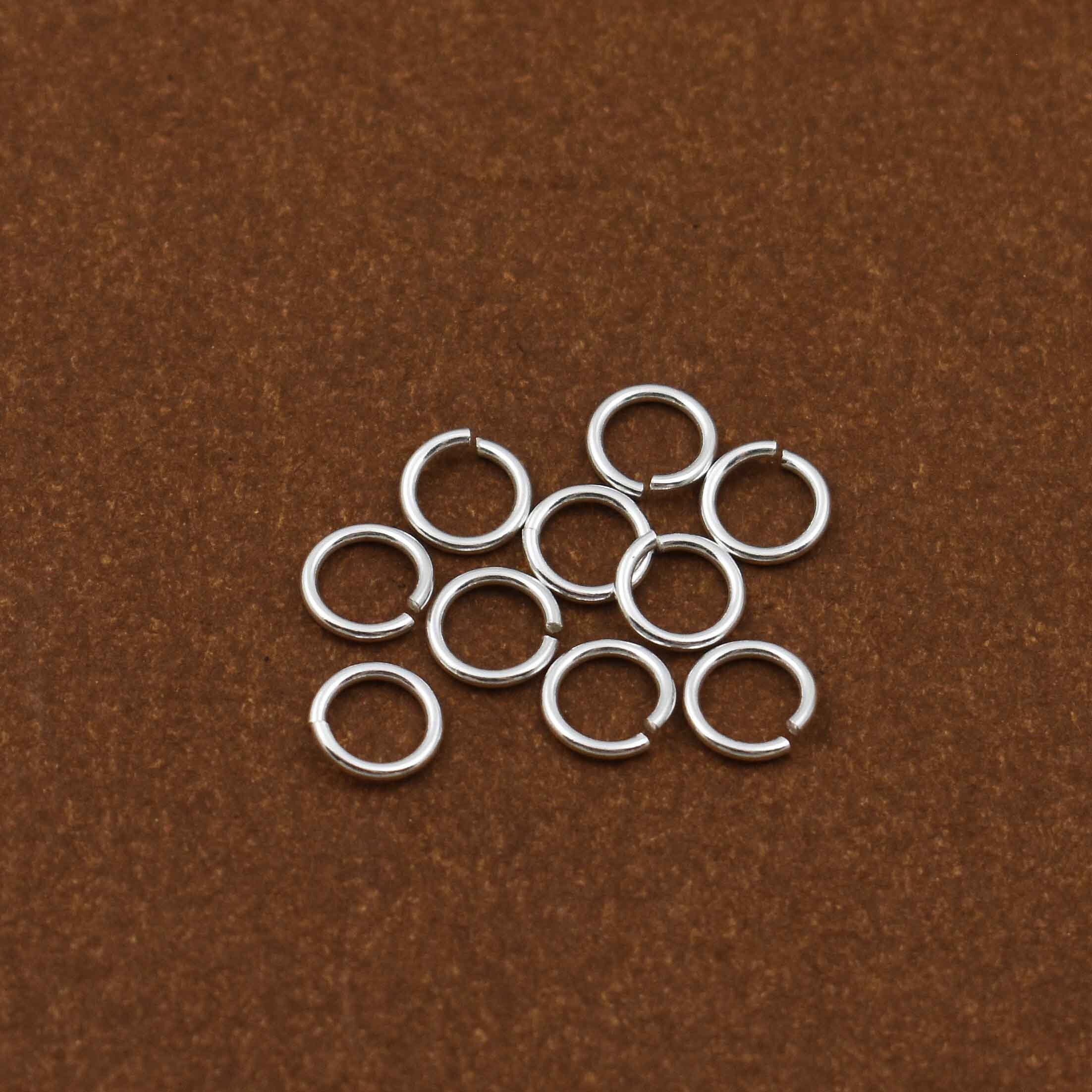 25 Piece Round Open End Ring Silver Plated On Copper Ring | Etsy