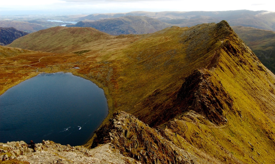 Red Tarn and Striding Edge on Helvellyn Lake District - Etsy