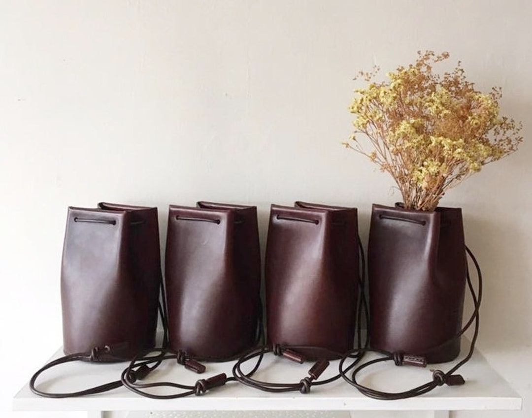 Mini Bucket Bag Brown - Etsy UK