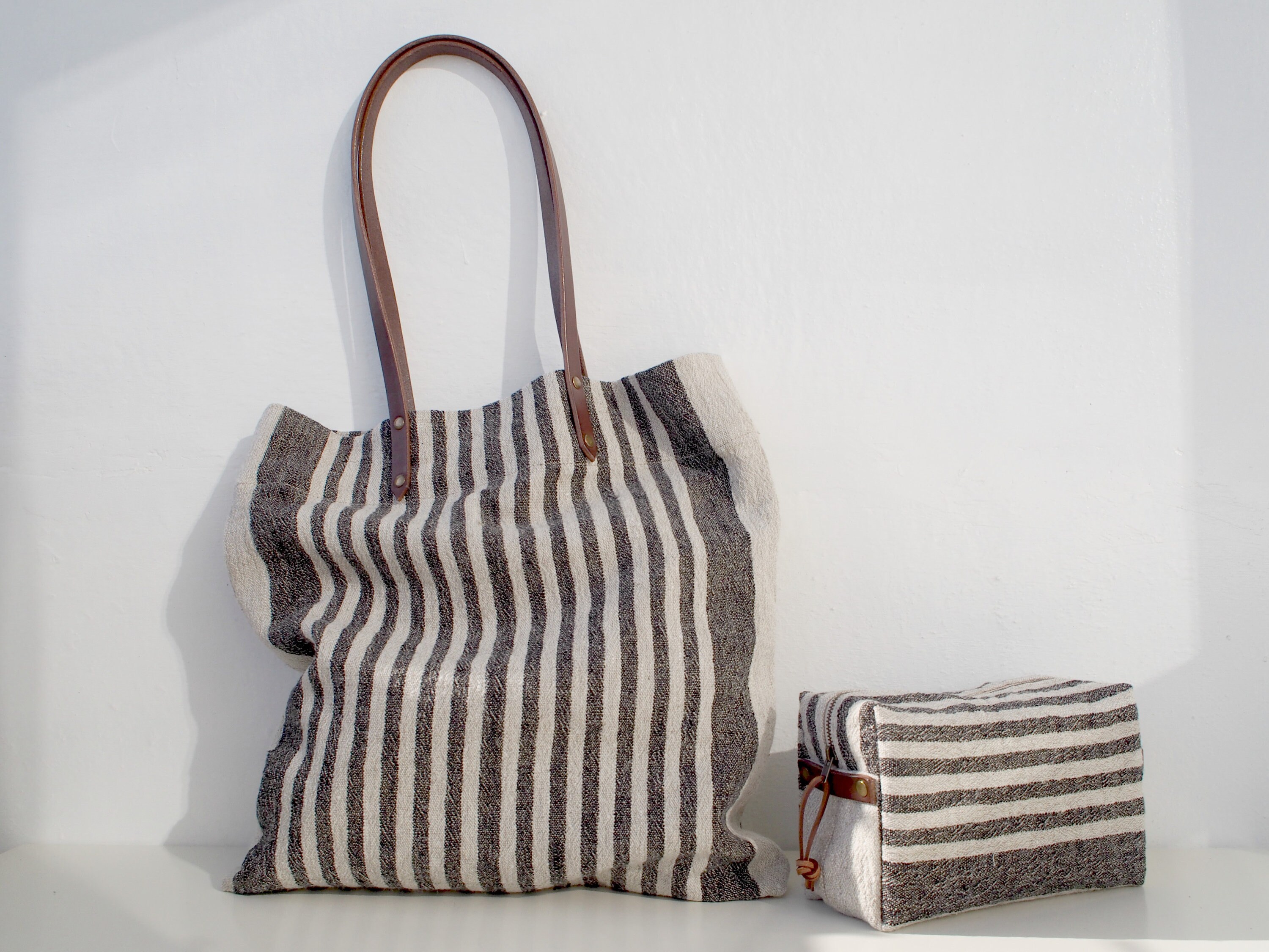 Linen Tote Bag Linen Bag Linen Shopping Bag Beach Bag | Etsy