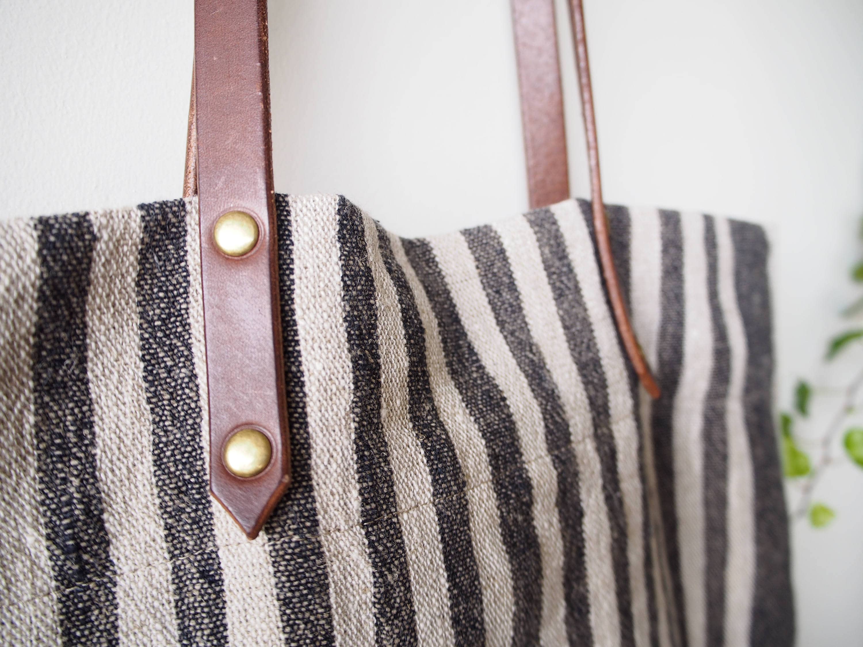 Linen Tote Bag Linen Bag Linen Shopping Bag Beach Bag | Etsy